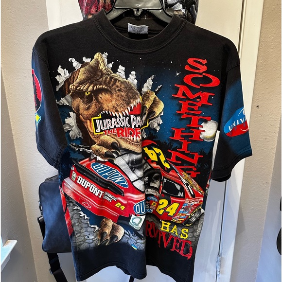 Chase Authentics | Shirts | 997 Jurassic Park Jeff Gordon Tshirt Nascar Universal Studios Sz M ...